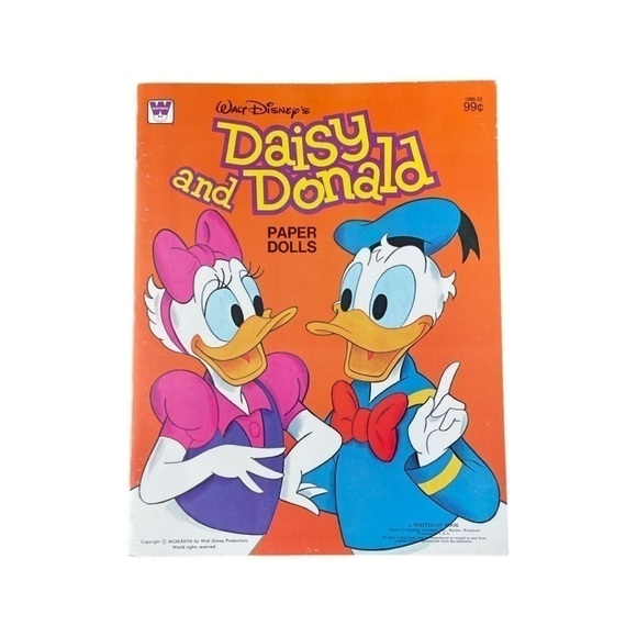 Vintage | Art | Walt Disneys 978 Daisy Donald Paper Dolls Kids ...